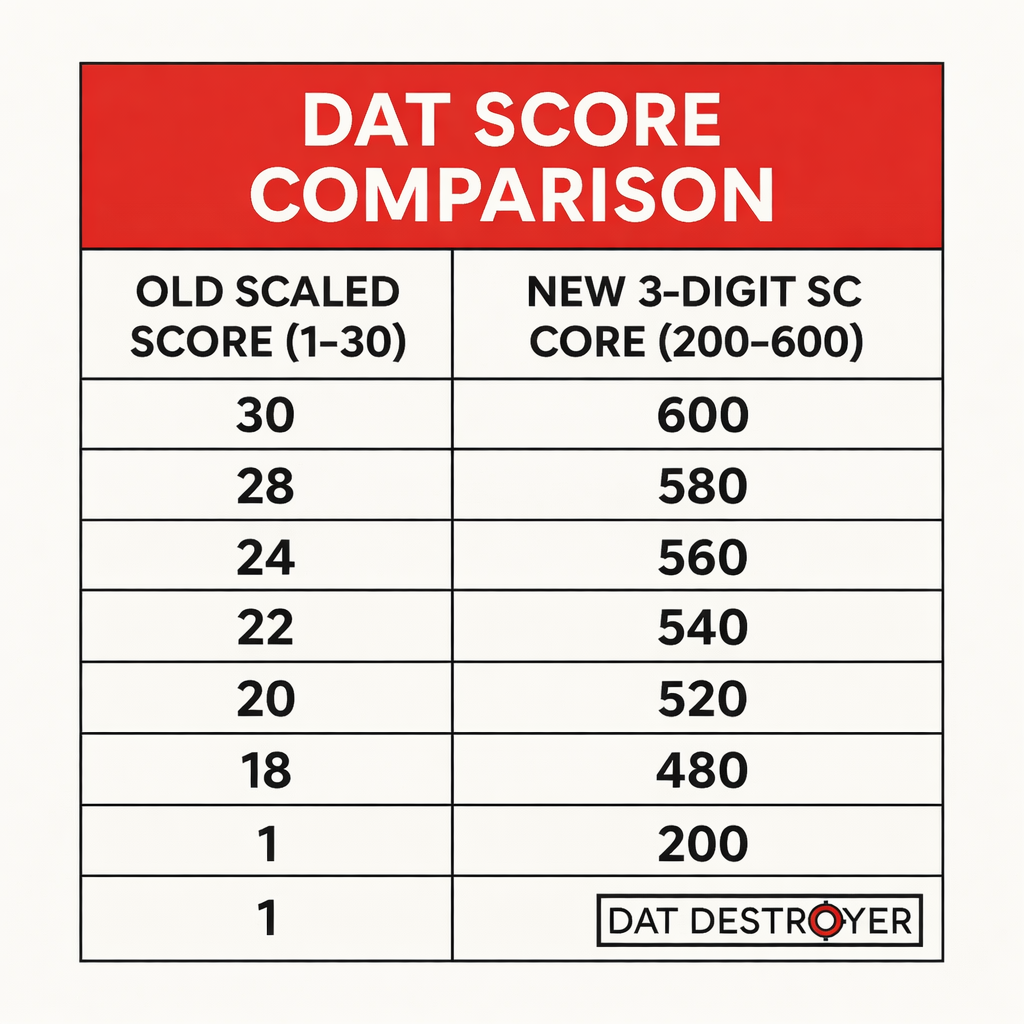 DAT Score Comparison 2026 | DAT Destroyer | Dr. Jim Romano – Orgoman LLC